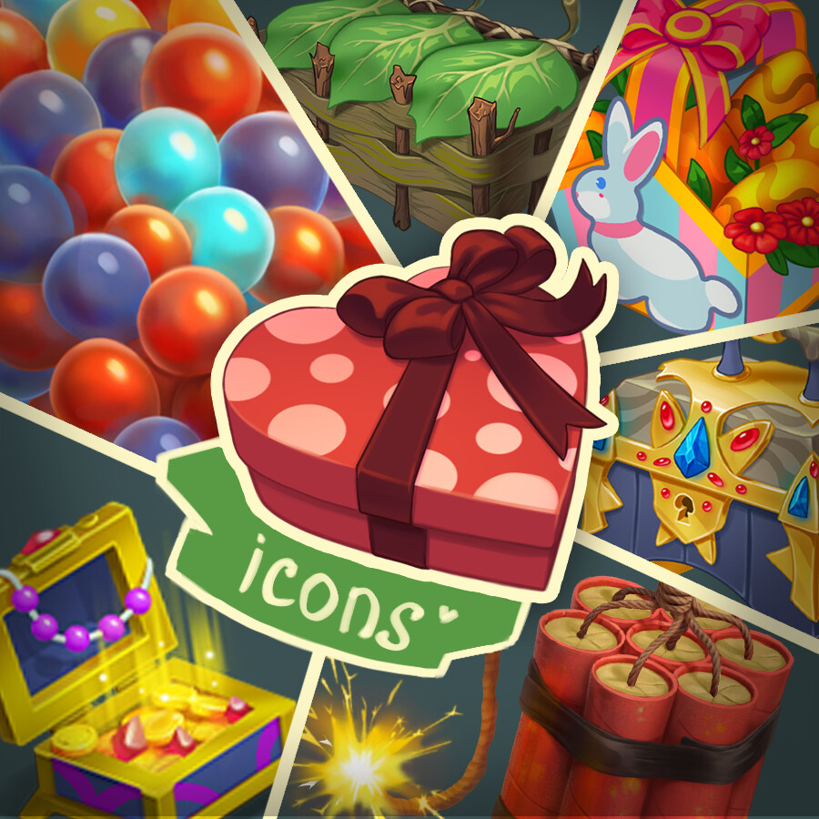 ArtStation - Boosters and Icons