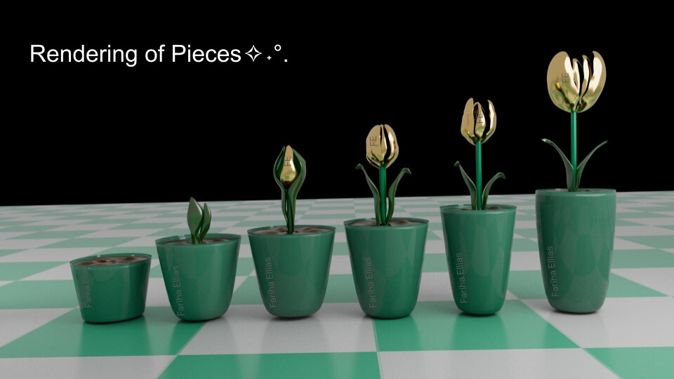 ArtStation - Spring Chess Set