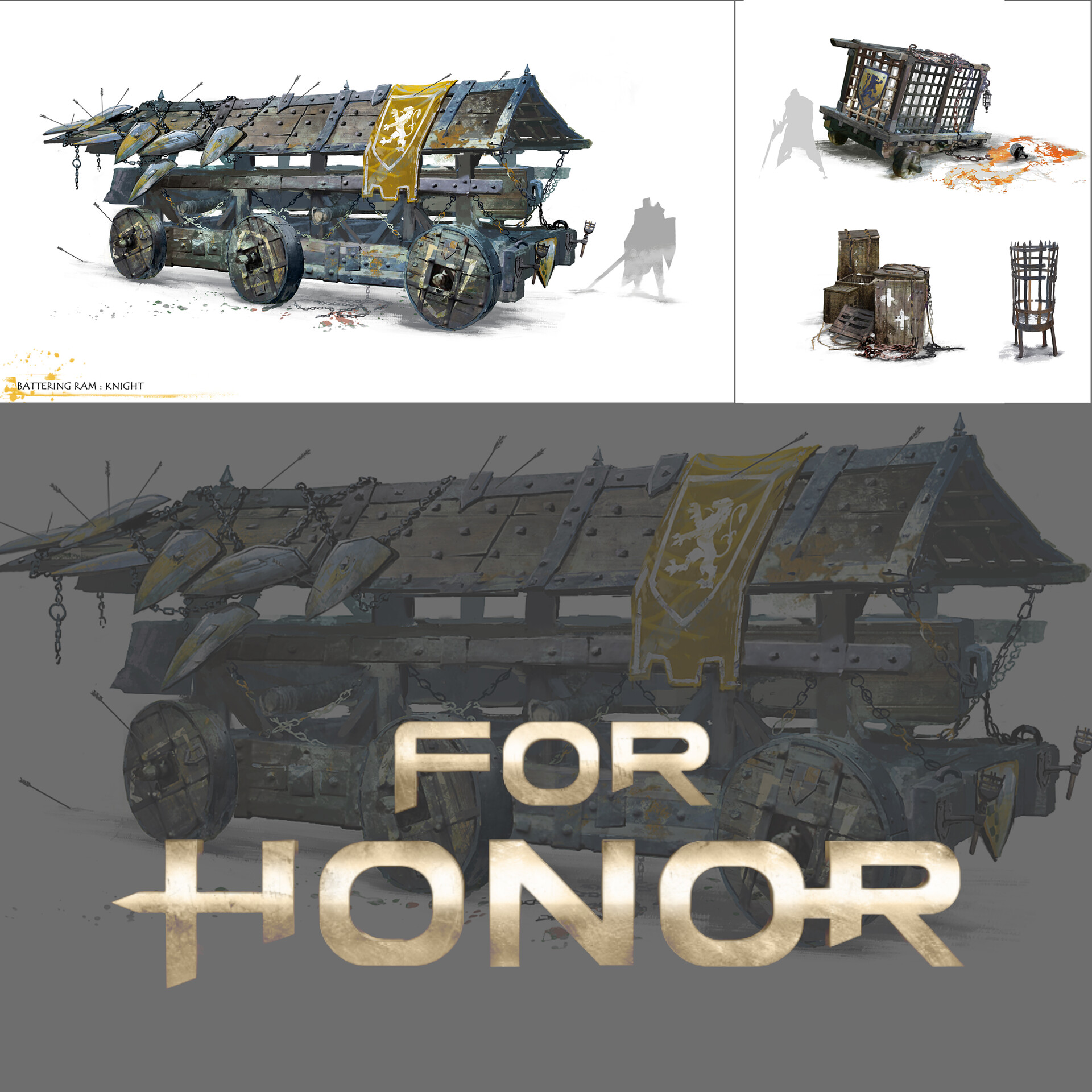 ArtStation - For Honor - Props and War machines