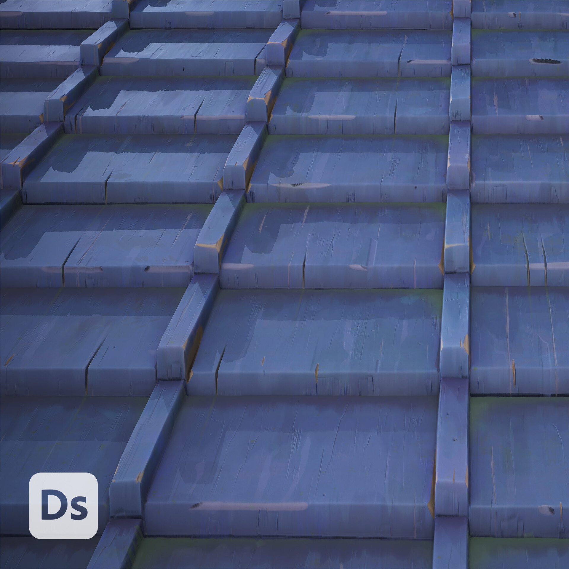 ArtStation - Stylized Roof Tile