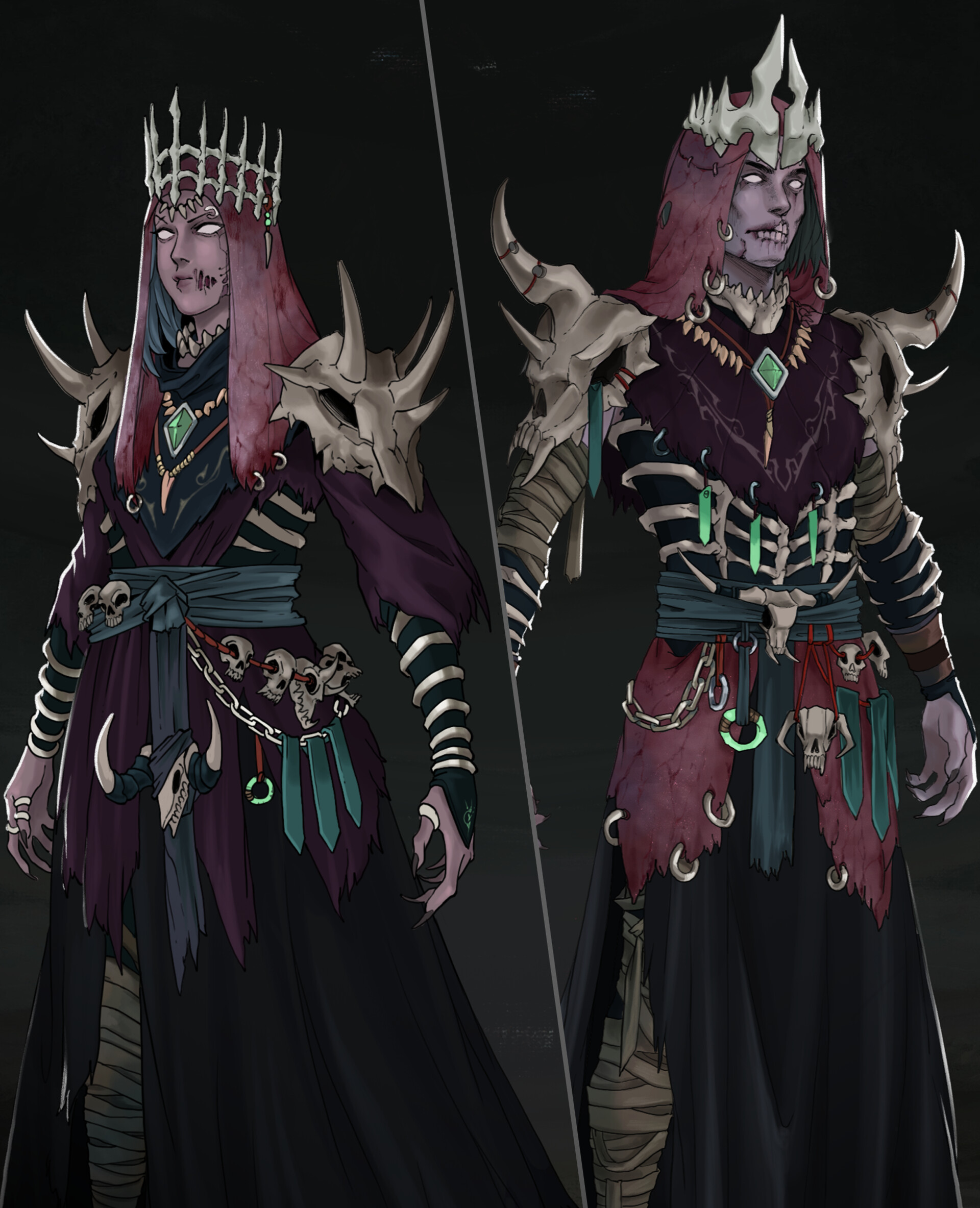 ArtStation - Necromancer Concept character design
