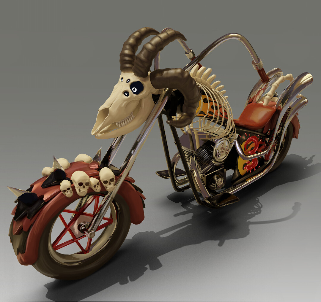 ArtStation - Demonic Motorcycle