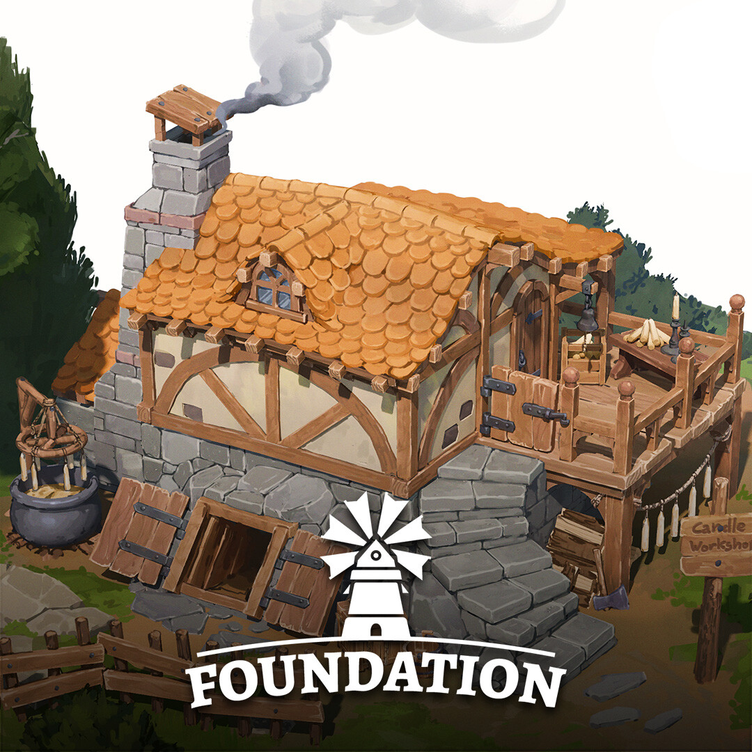 ArtStation - Foundation buildings concept art