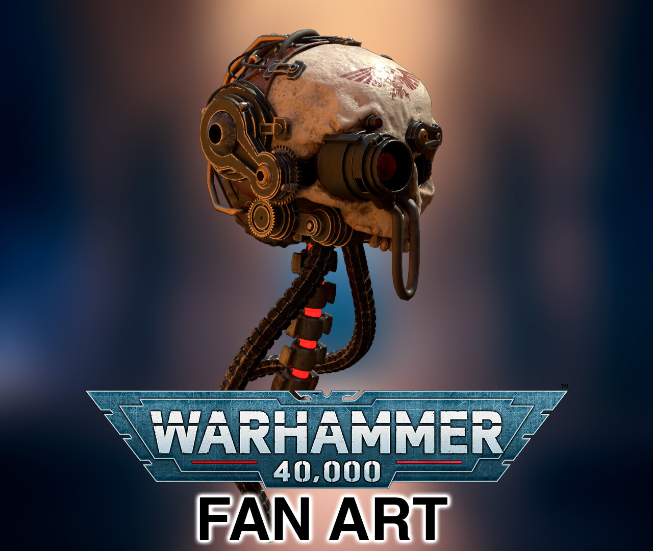 ArtStation - Servo Skull - Warhammer 40k FAN ART