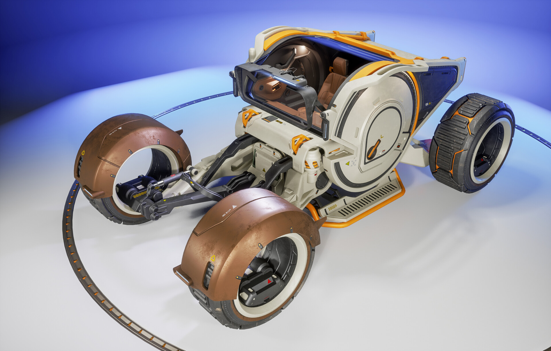 ArtStation - The planetary explorer vehicle (game asset)