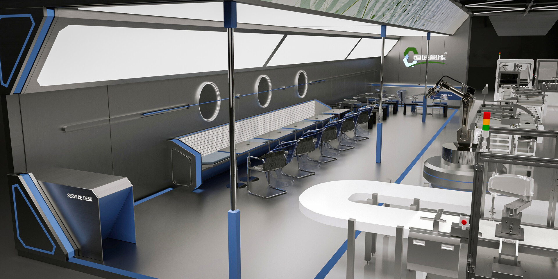 ArtStation - An assembly - line exhibition design