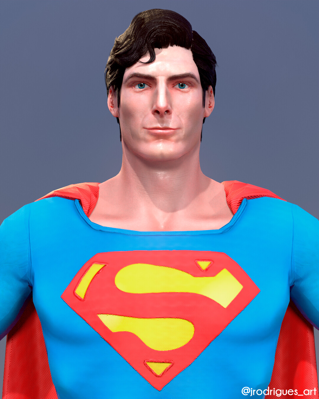 ArtStation - Superman - Christopher Reeve (Game Ready Character)