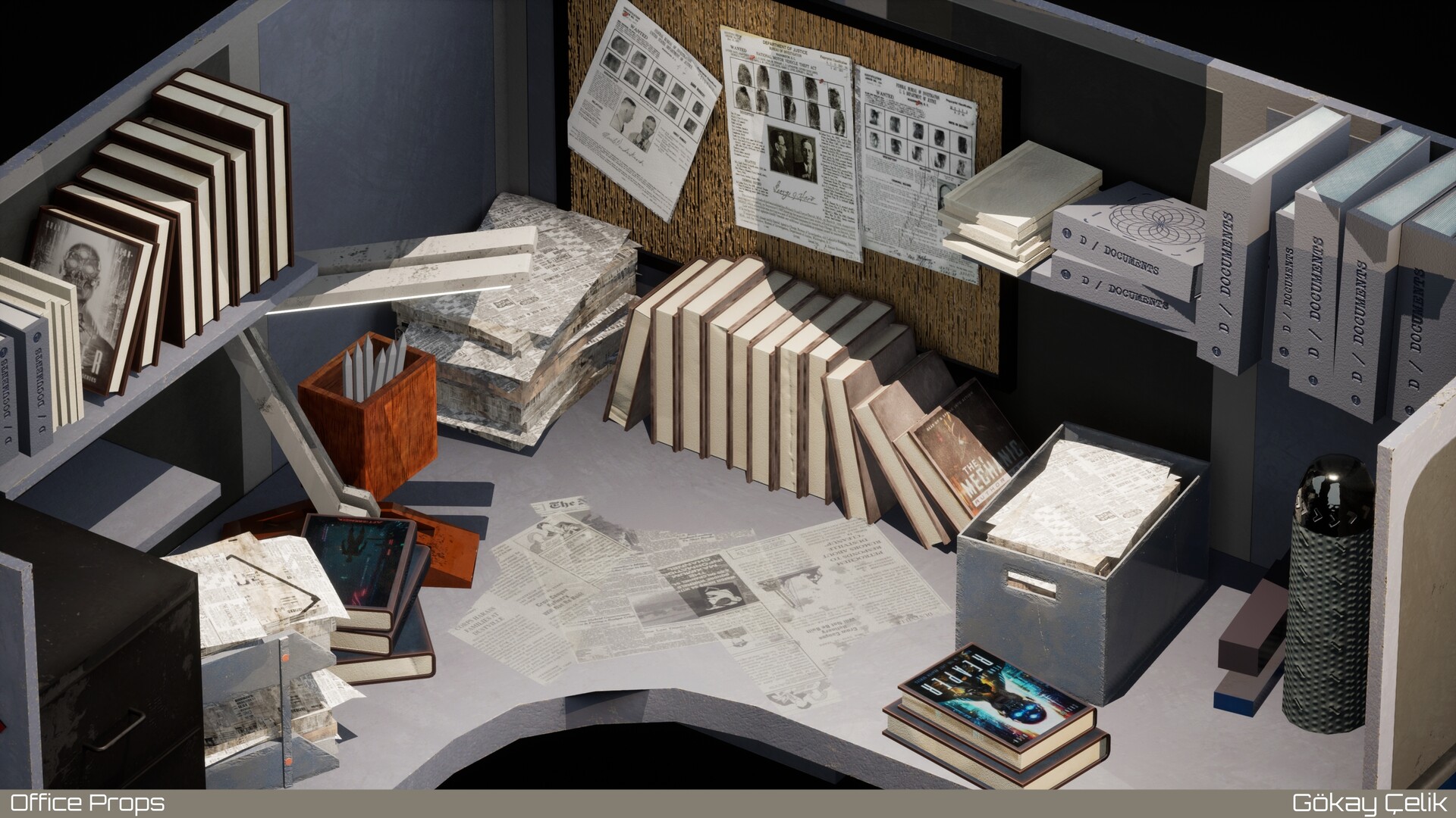 ArtStation - Office Props Game Art