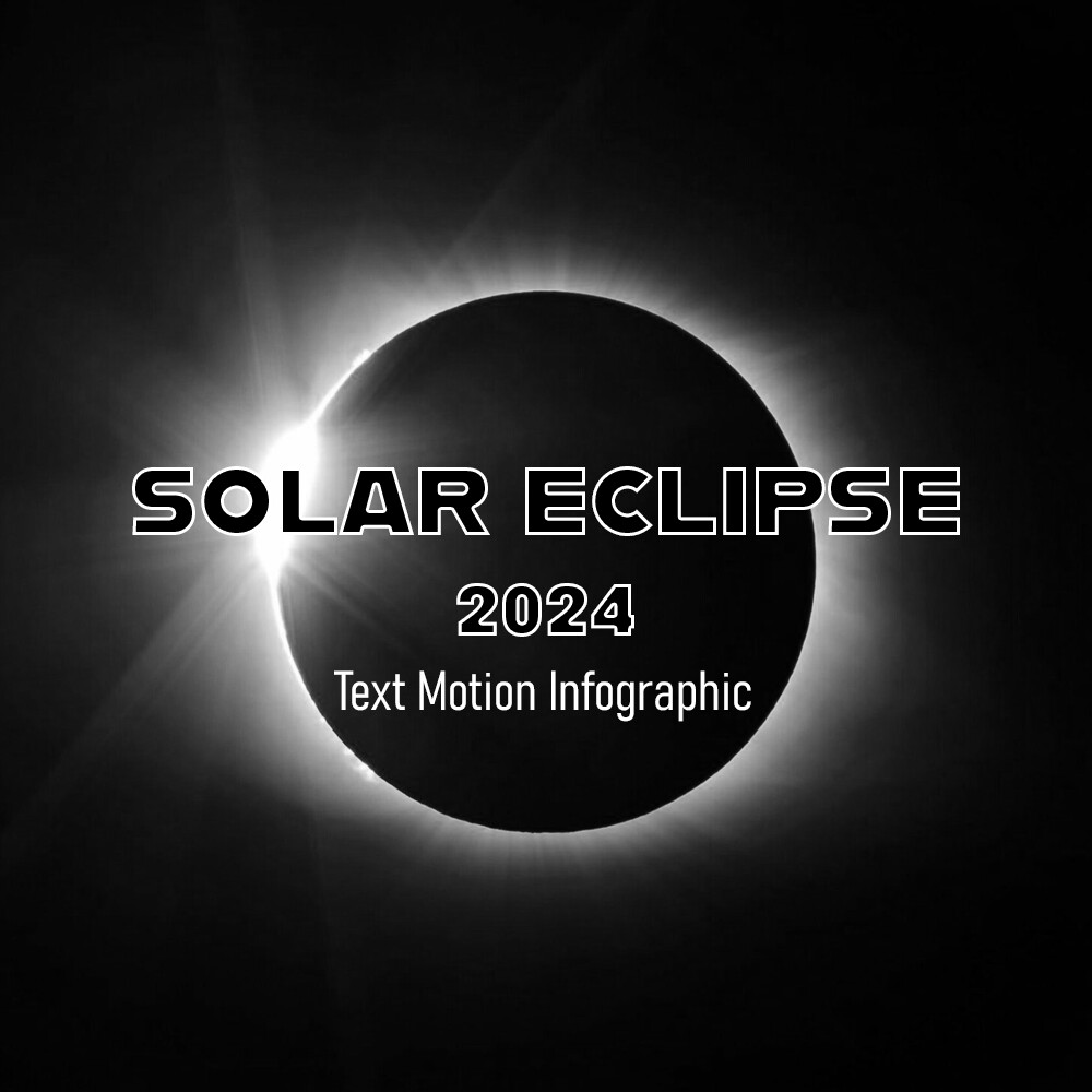 ArtStation - Solar Eclipse 2024 Infographic