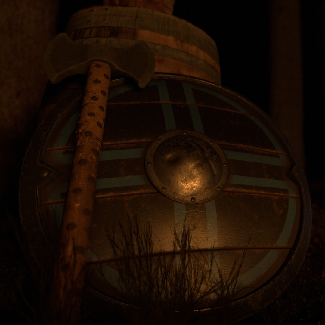ArtStation - Viking Shield Prop