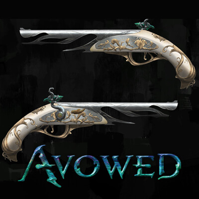 ArtStation - Avowed - Unique Pistol: Magic Mistol Concept