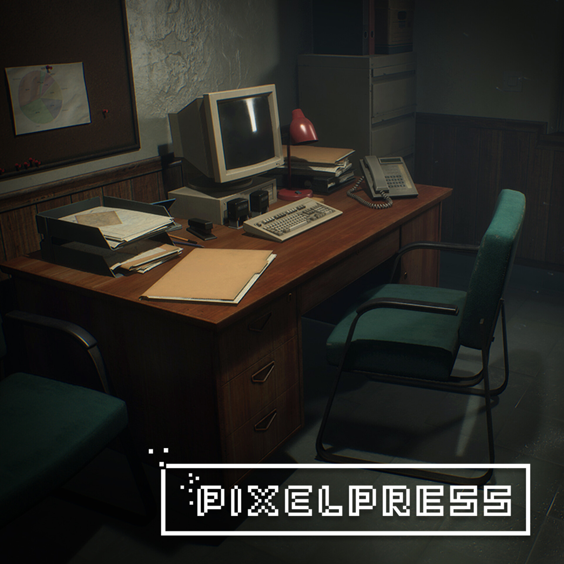 ArtStation - 80's Office Environment