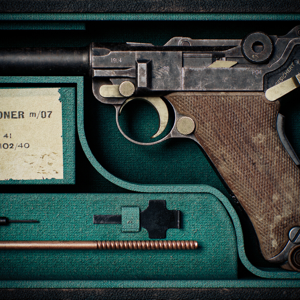ArtStation - Luger Pistole P04
