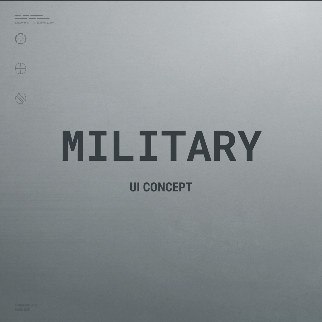 ArtStation - Military UI Concept