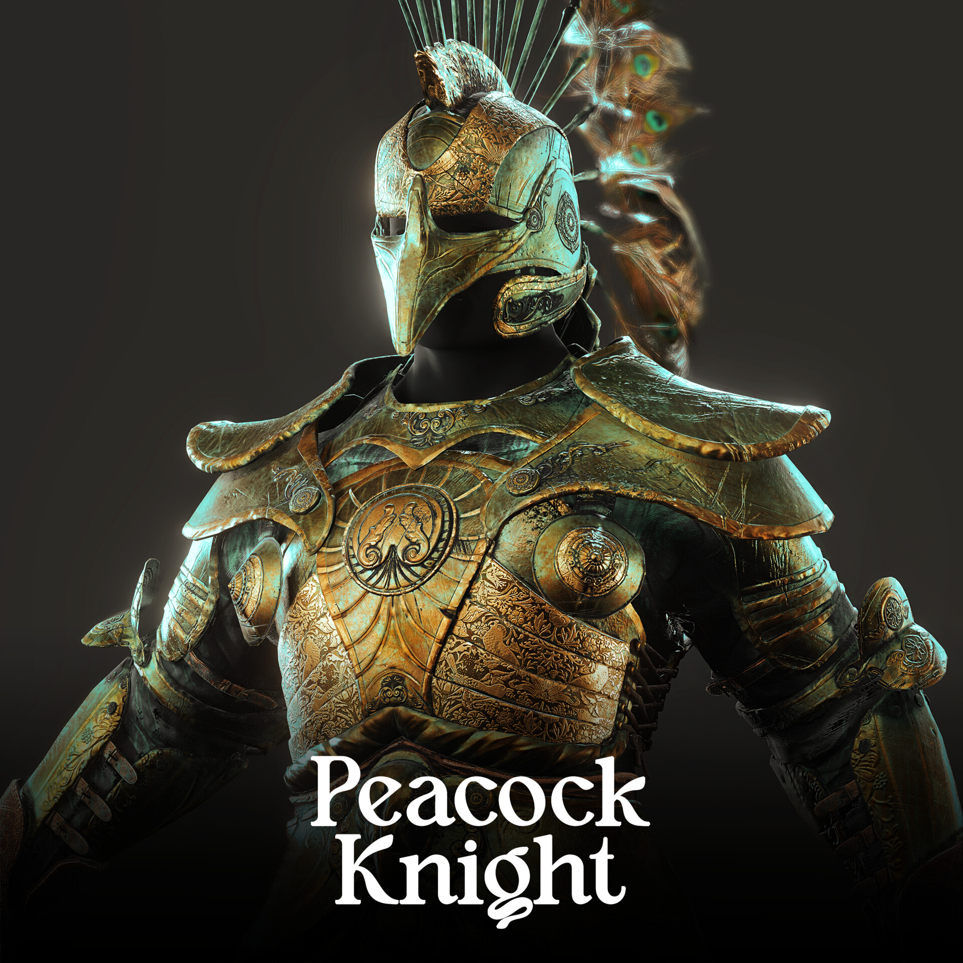 ArtStation - Peacock Knight - Aged armour set