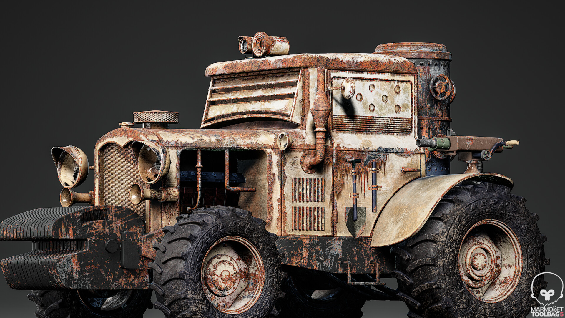 ArtStation - Old Fighter Tractor