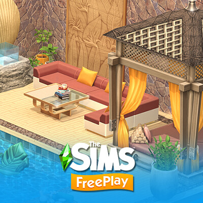 ArtStation - The Sims FreePlay - Retreat Set