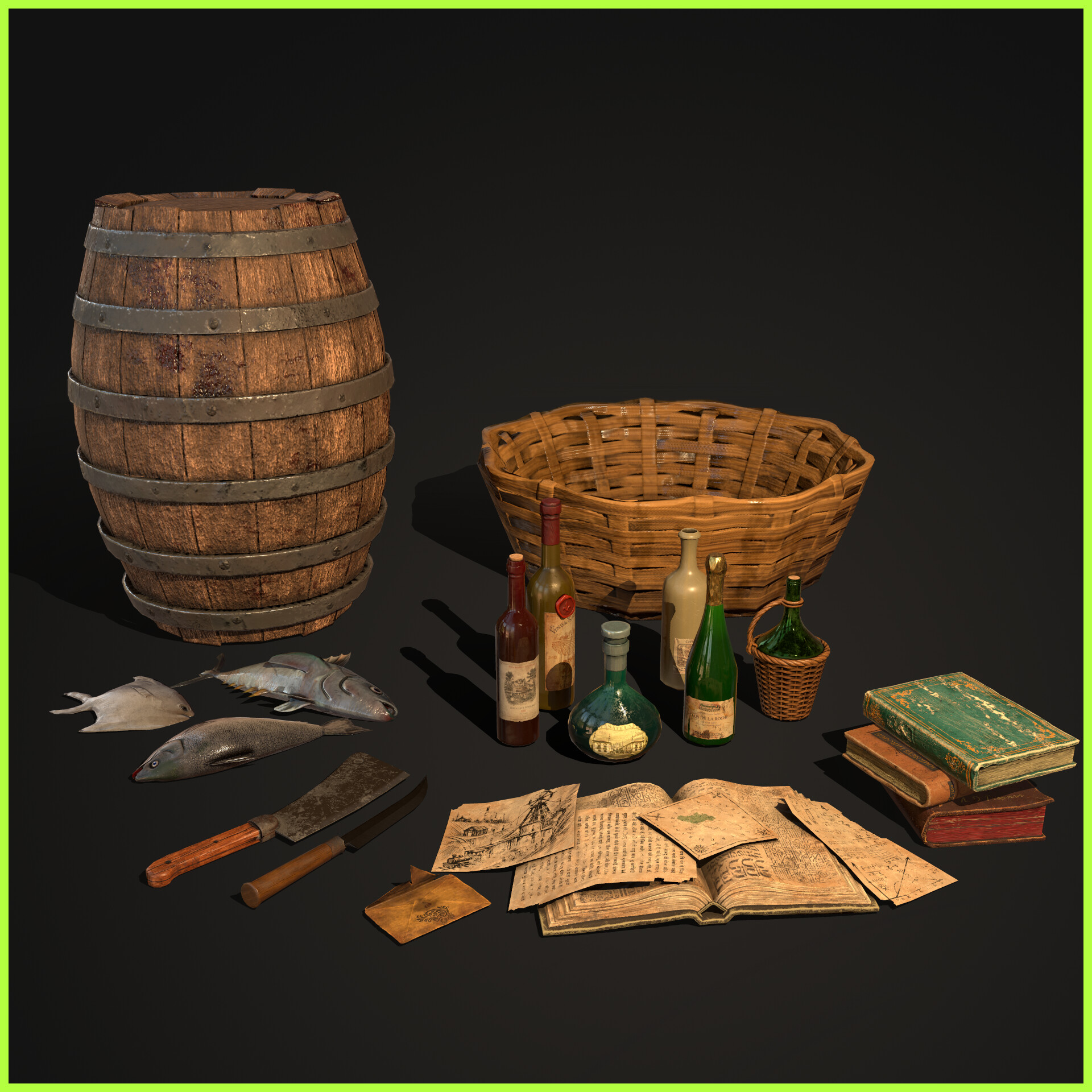 ArtStation - Game Ready Props - Asset Breakdown