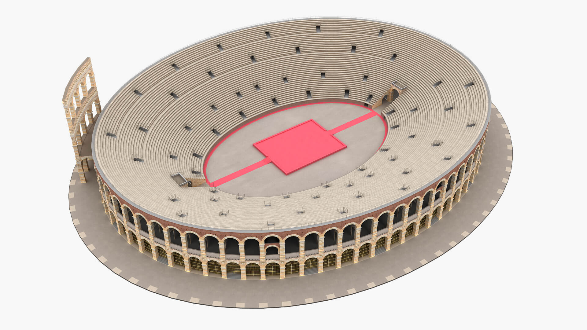 ArtStation - Verona Arena Roman Amphitheatre Italy 3d Model