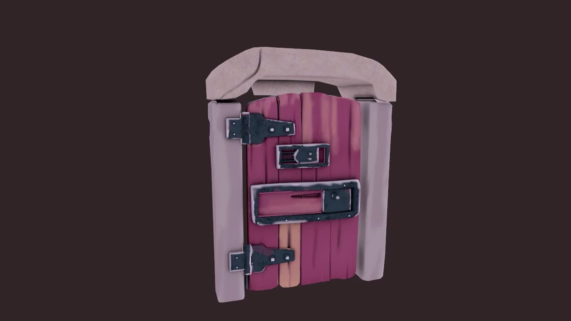ArtStation - Stylized Door Gaming Asset Low-Poly