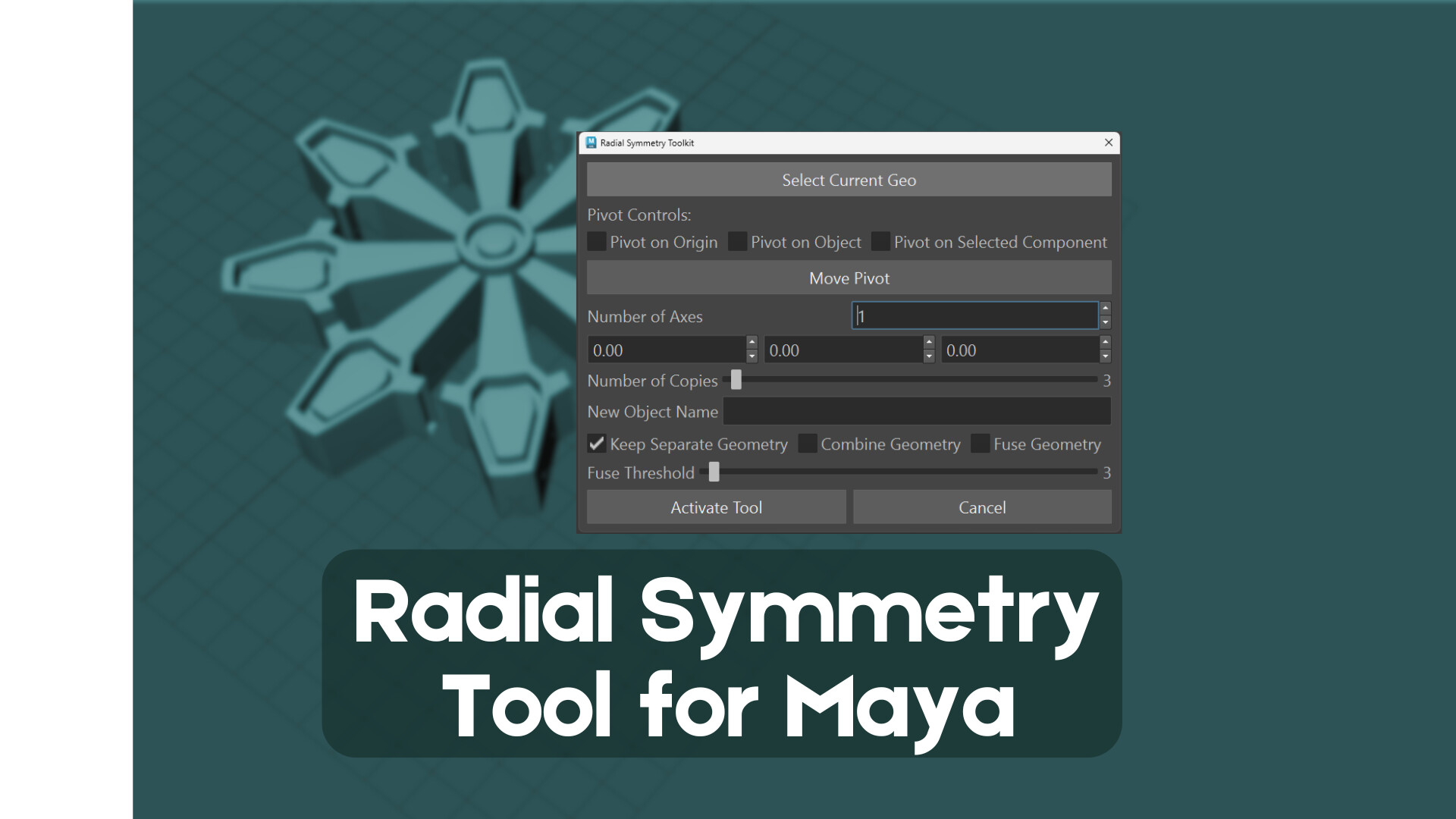 ArtStation - Radial Symmetry Tool for Maya