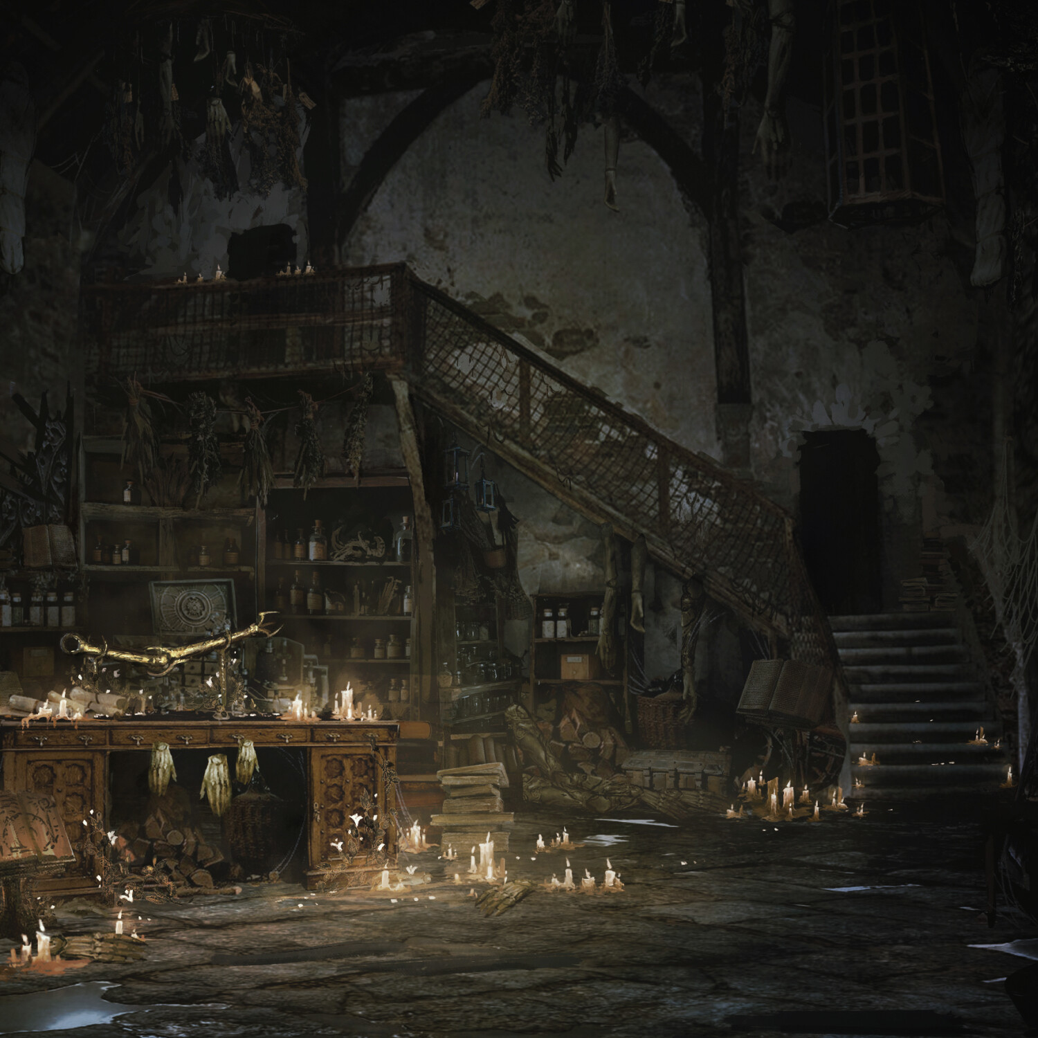 ArtStation - Cathedral Basement - Guardian's Workshop - Project AURUM