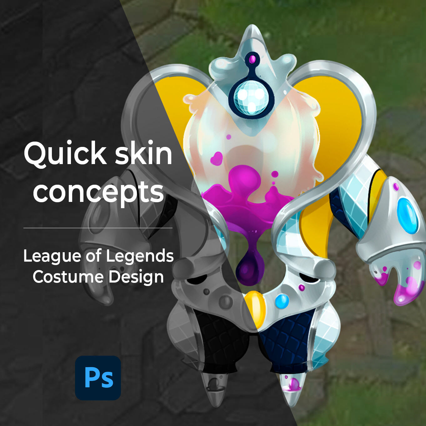 ArtStation - Skin Design • Space Groove Bard (League of Legends)