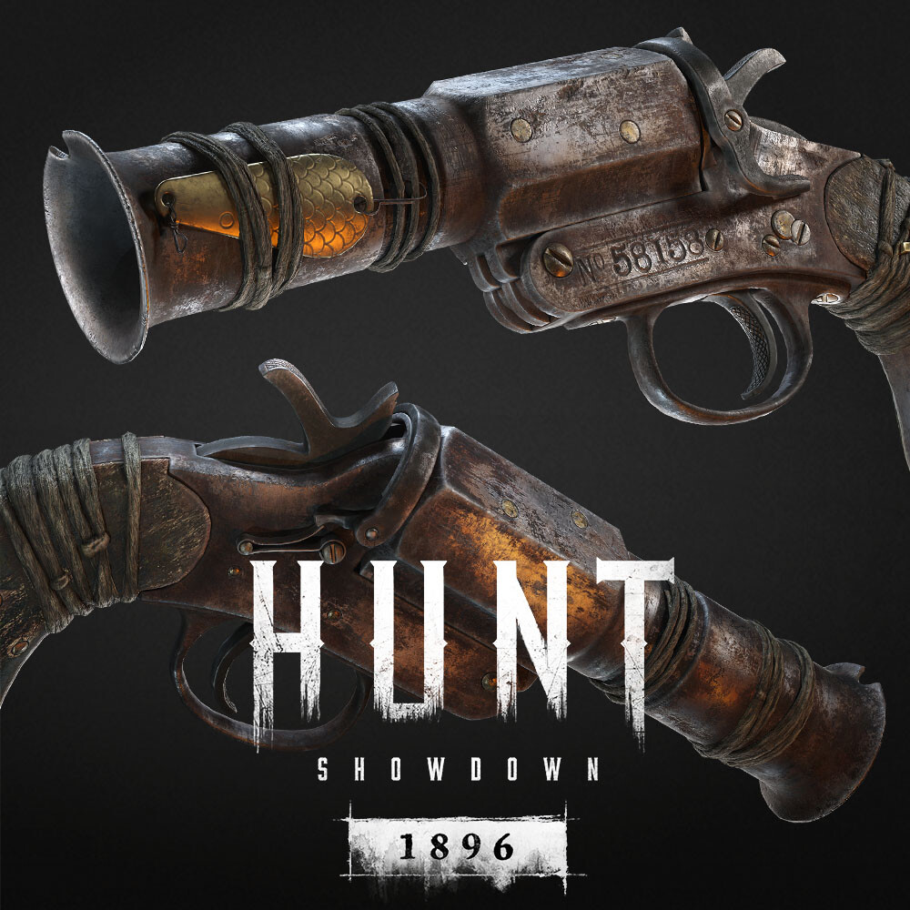 ArtStation - Weapon 3D Models for Hunt: Showdown