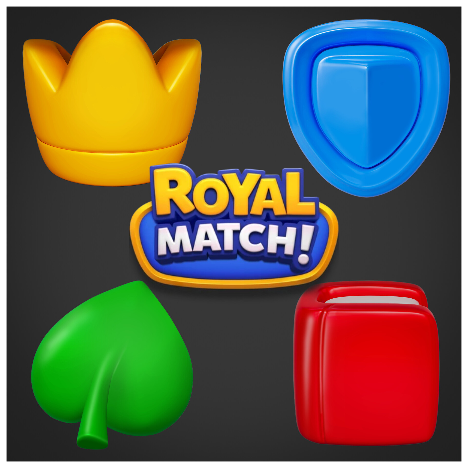 ArtStation - Dream Games Fan Art - Royal Match Items