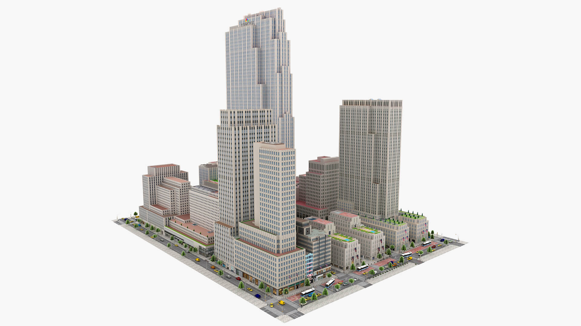 ArtStation - Rockefeller Center Building Complex