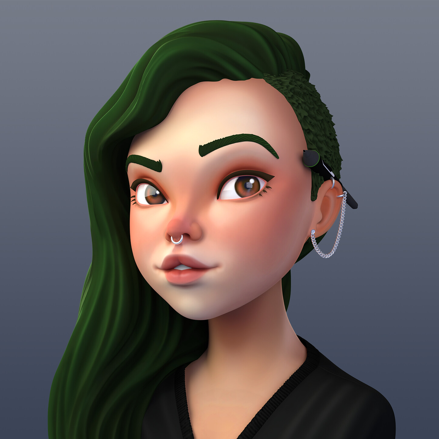 ArtStation - Stylized Self Portrait