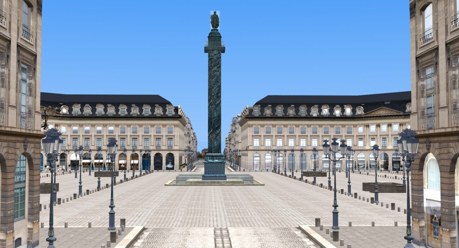 ArtStation - Place Vendome Paris 3d Model