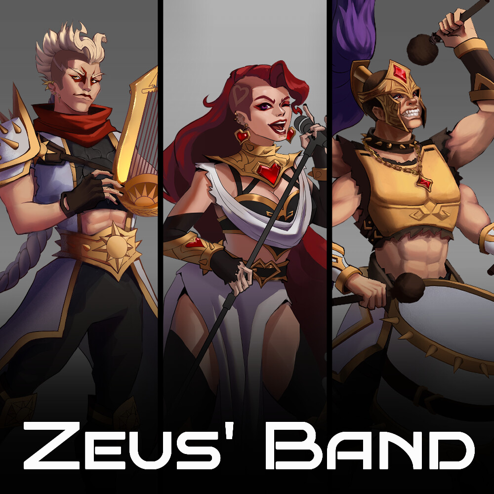 ArtStation - Zeus' Band- Aphrodite, Apollo and Ares