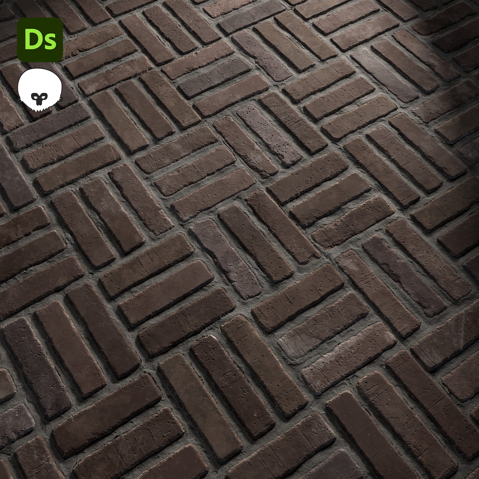 ArtStation - Brick Floor - Substance Designer