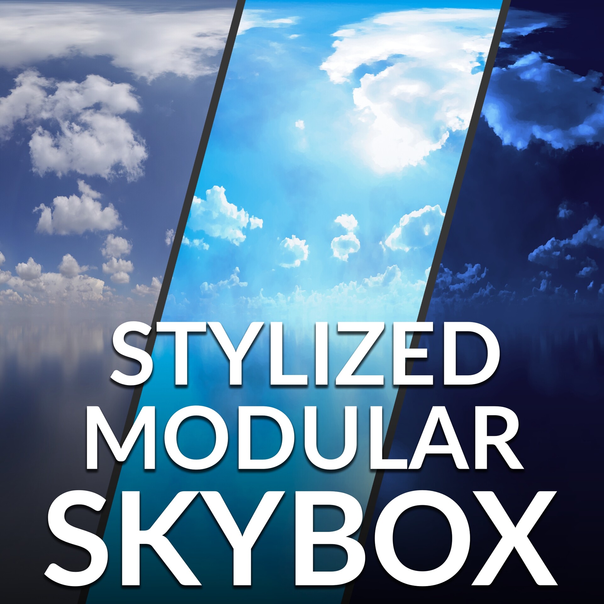 ArtStation - Trying to make the skies of Ghibli: Stylized Modular Skybox