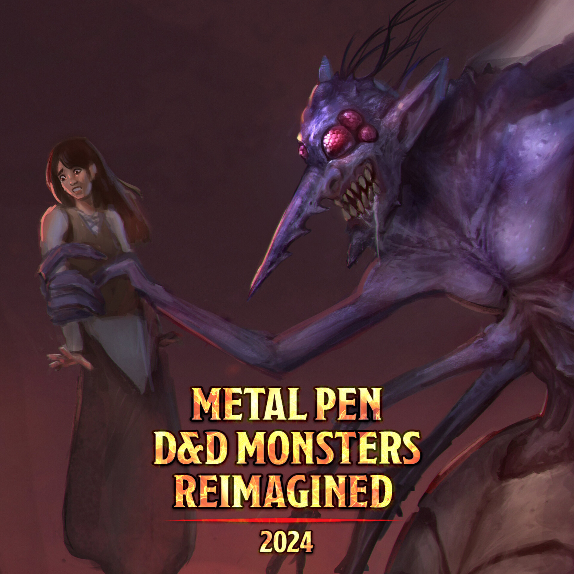 ArtStation - Chasme - D&D Monster Reimagined | Metal Pen Artjam