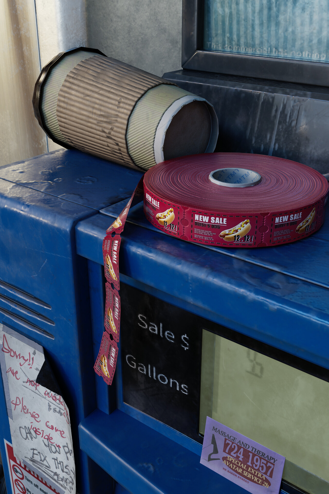 ArtStation - Road Runners Gas pump (Study of)