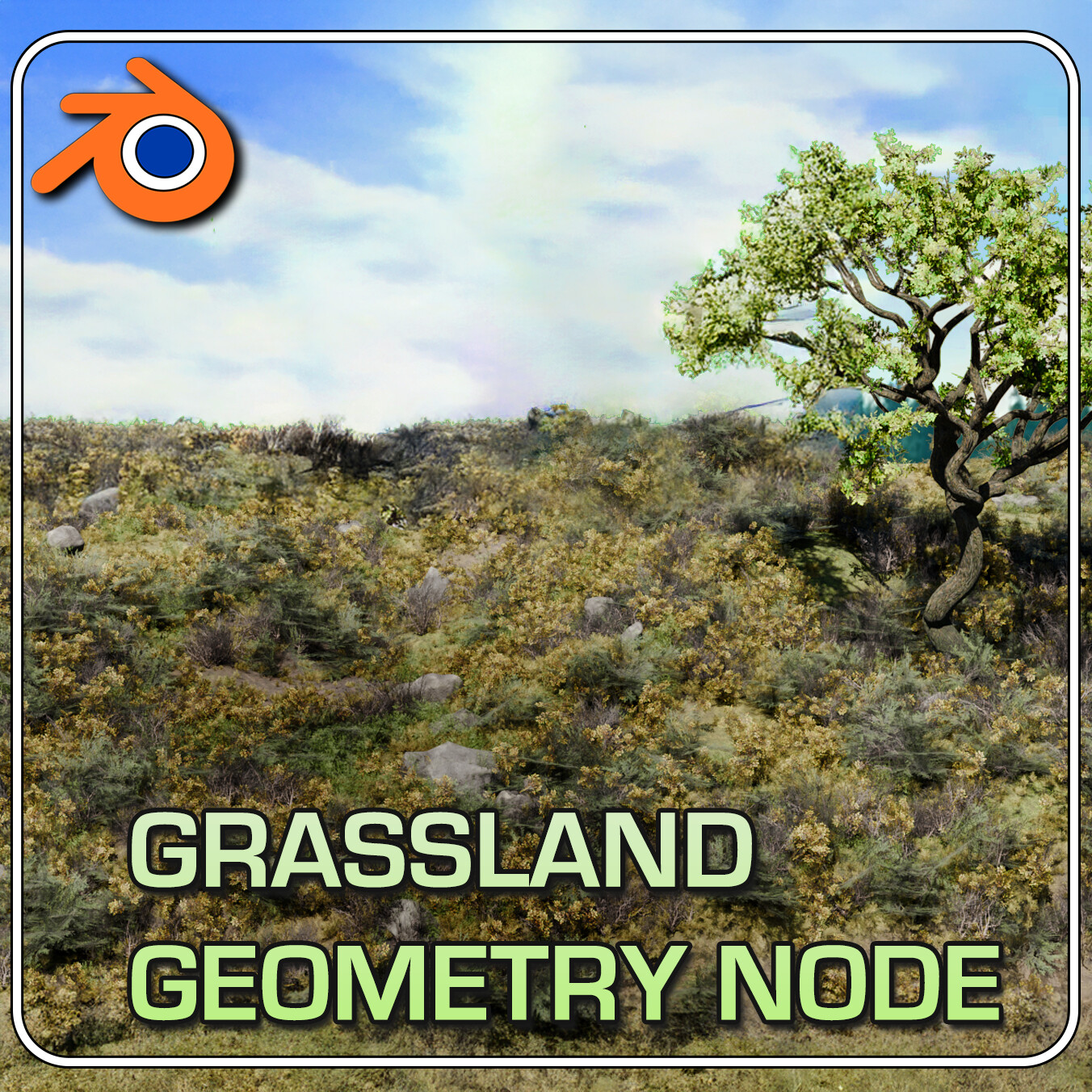 ArtStation - 3DT Grasslands Terrain Generator – Blender Geometry Node