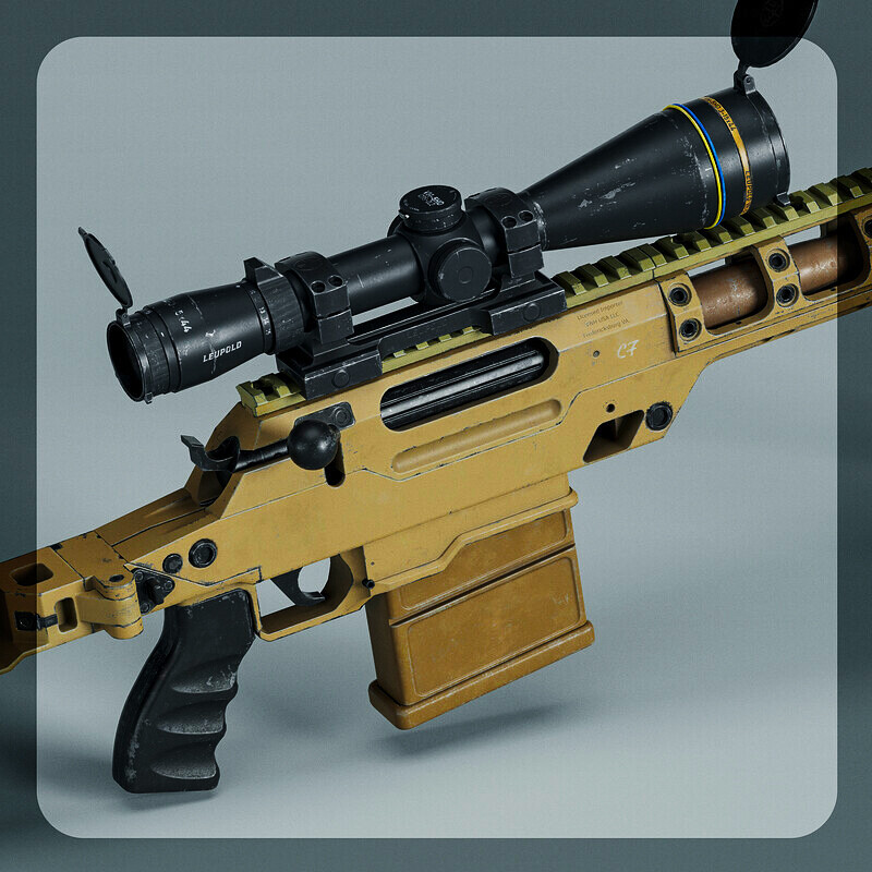 ArtStation - FN Ballista Sniper Rifle (custom)