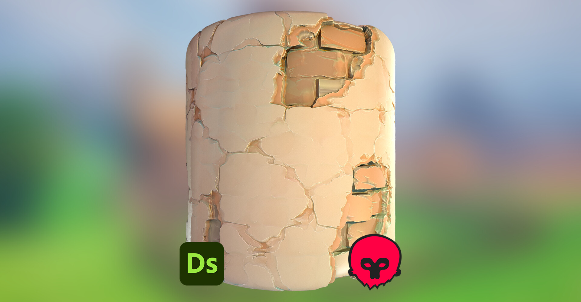 ArtStation - Stylized Cement Wall