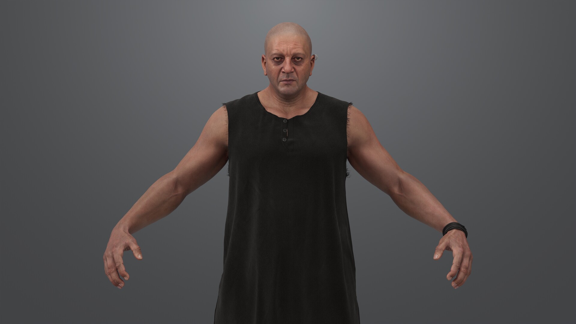 ArtStation - Sanjay Dutt as Kancha Cheena from Agneepath