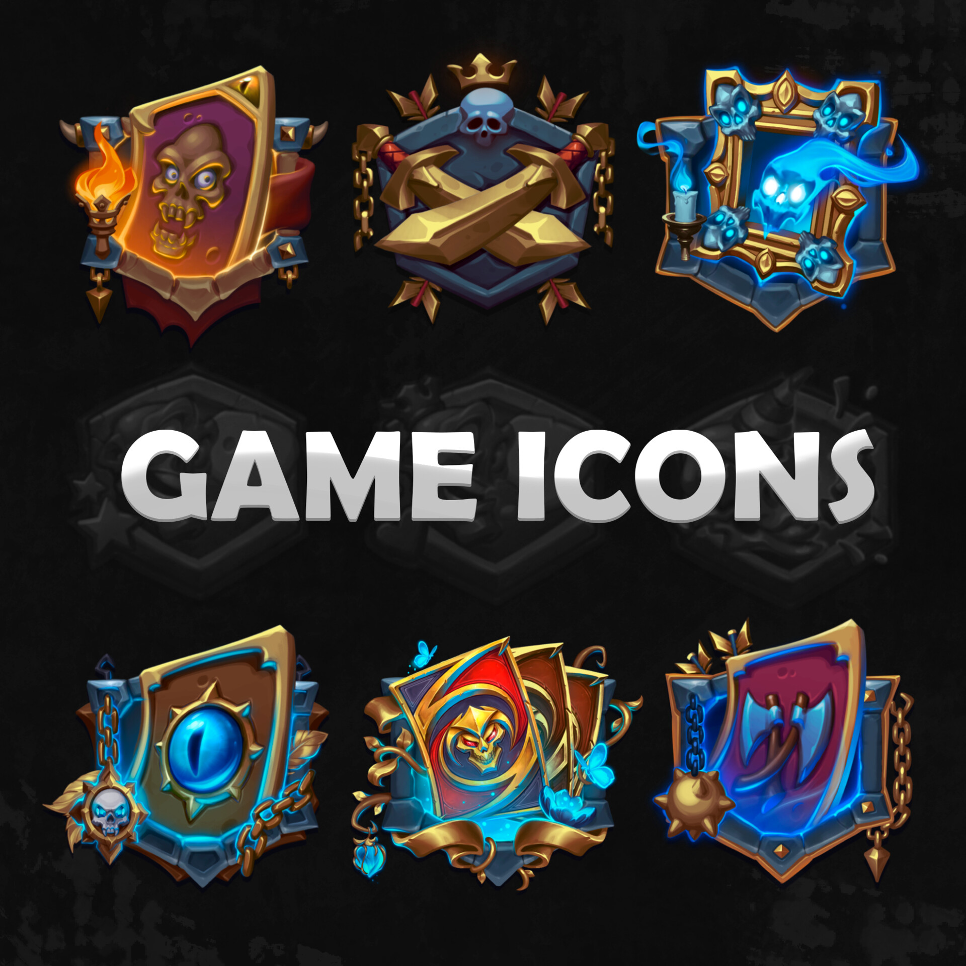 ArtStation - Game icons for card game