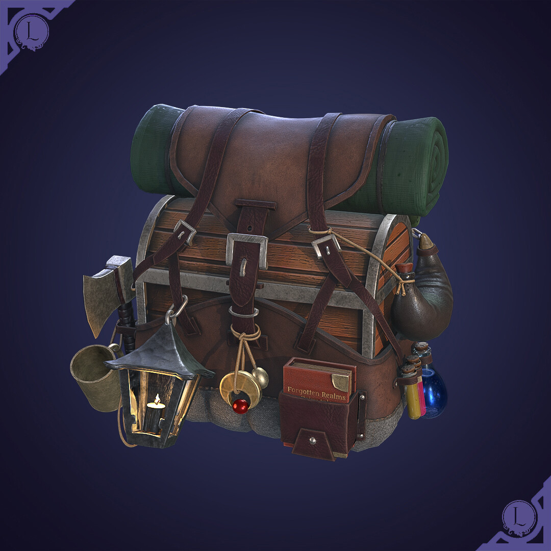 ArtStation - Fantasy backpack