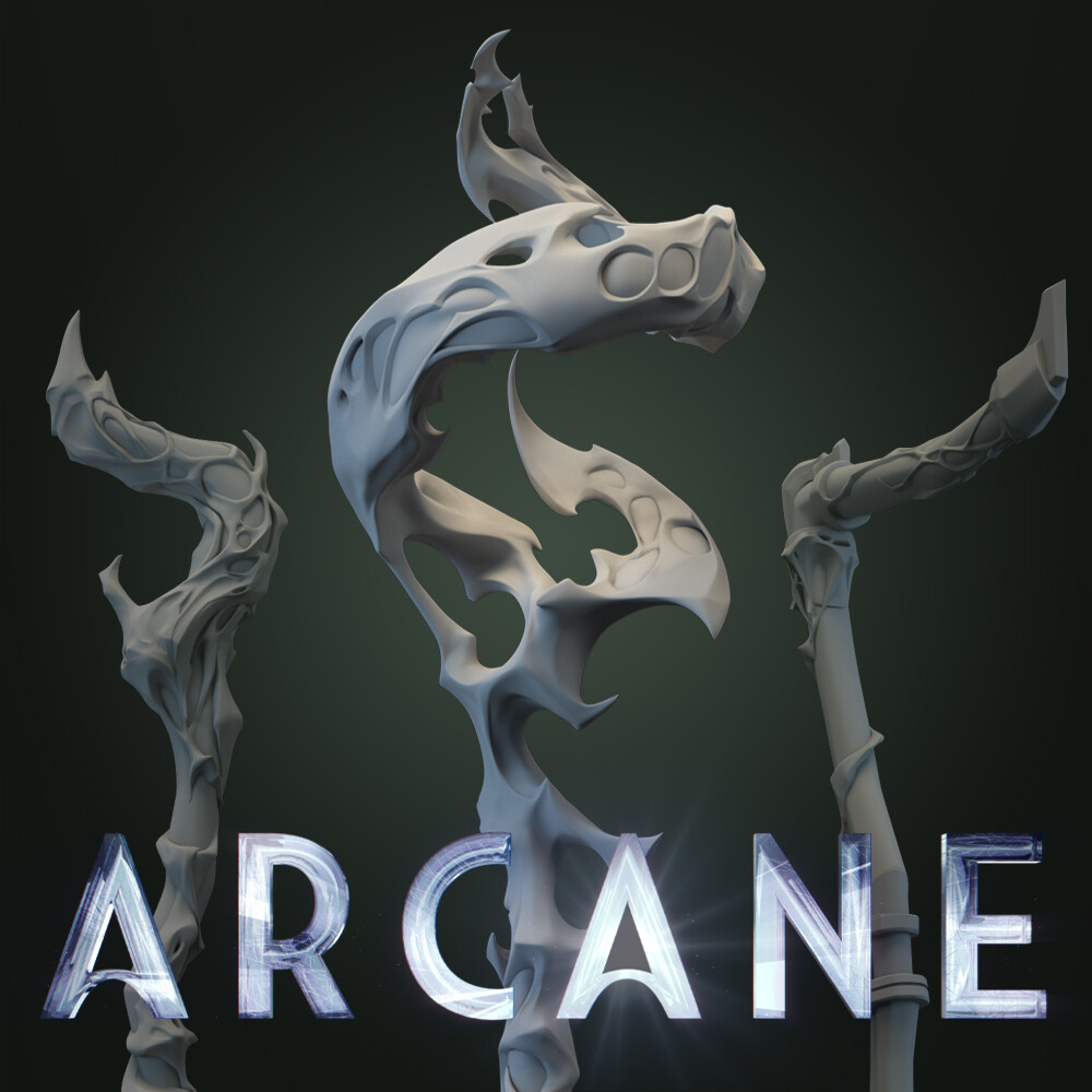 ArtStation - ARCANE S2 - Viktor's Staves