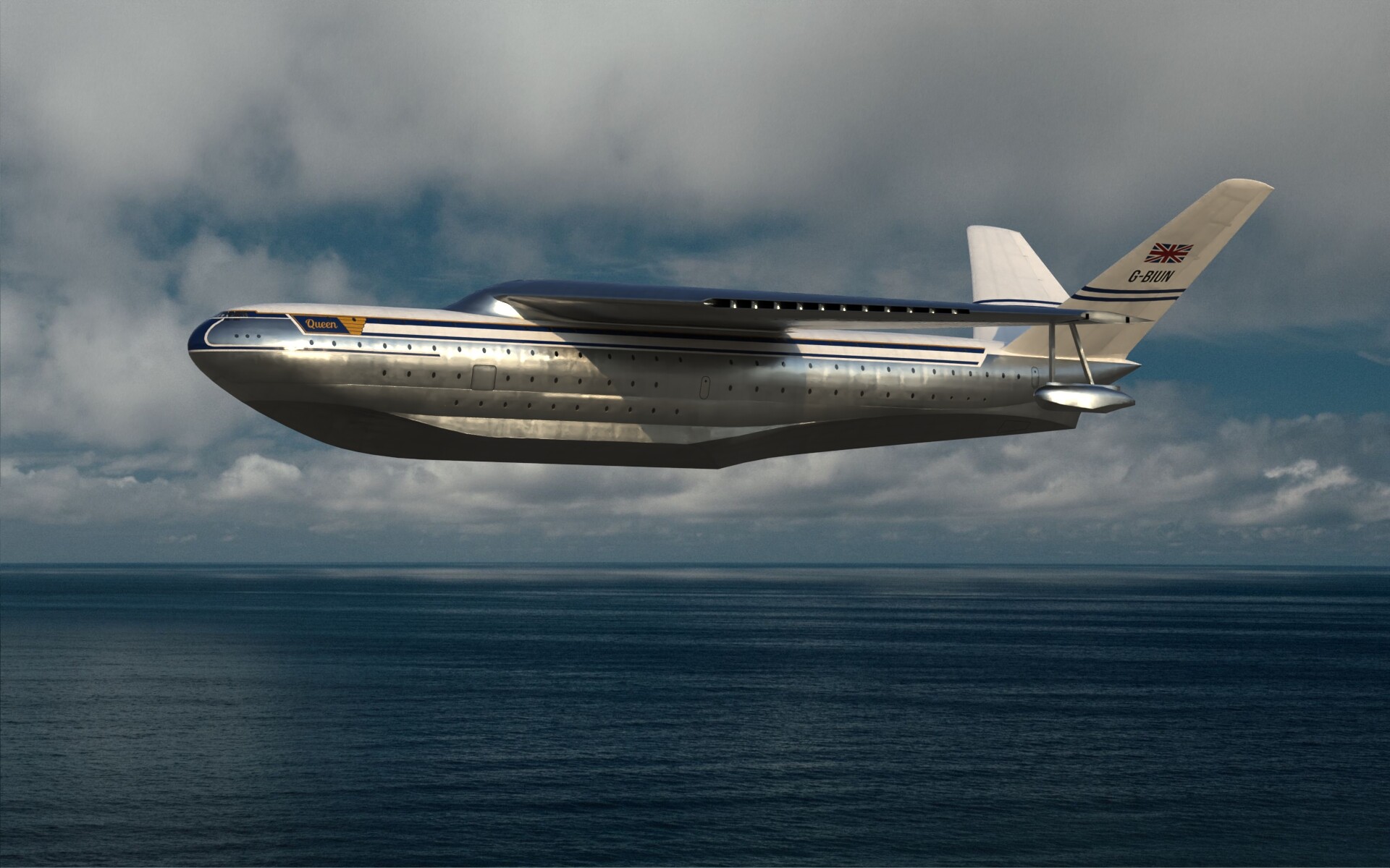 ArtStation - Saunders-Roe Queen Flying boat airliner