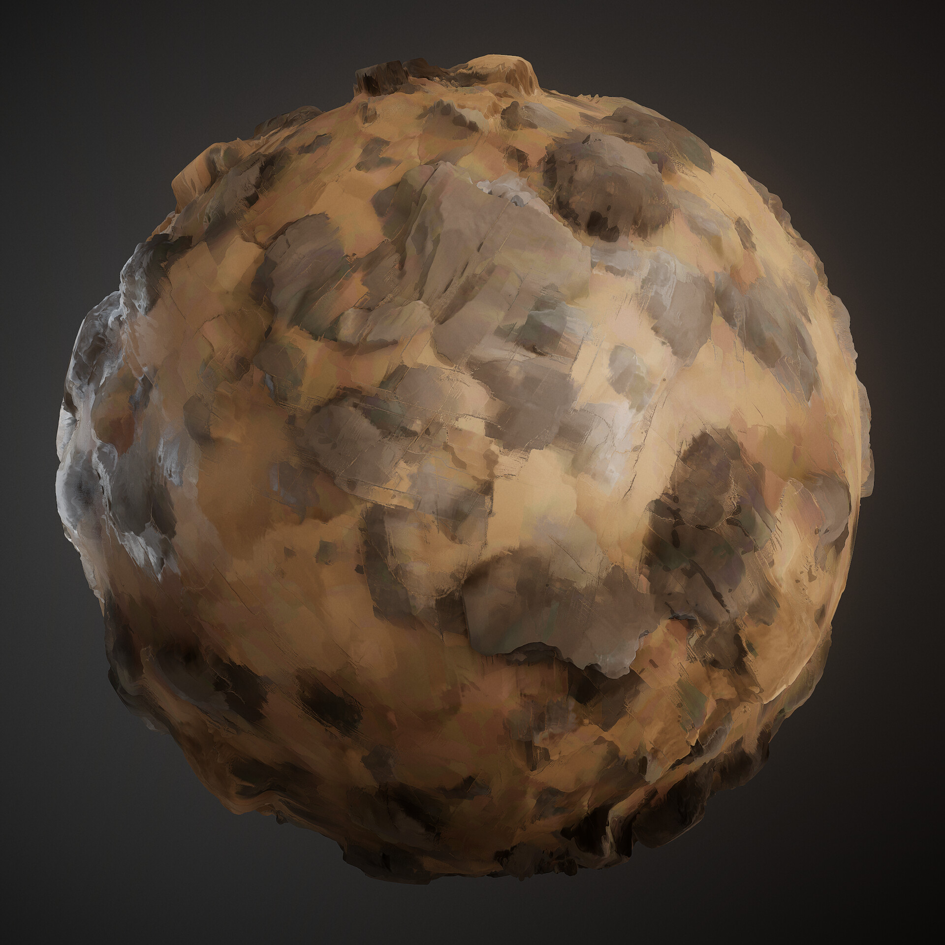 ArtStation - Hand Painted Rocky Ground