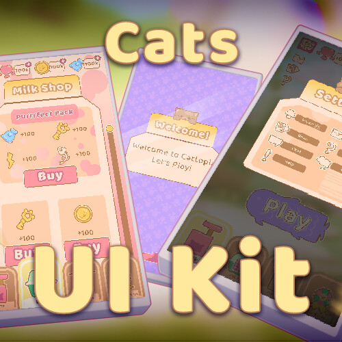 ArtStation - Cute Cats UI Kit