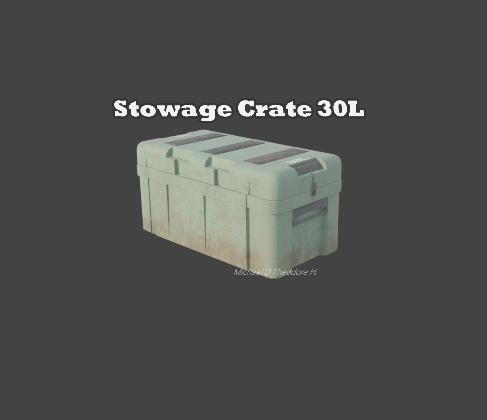 ArtStation - Stowage Crate.