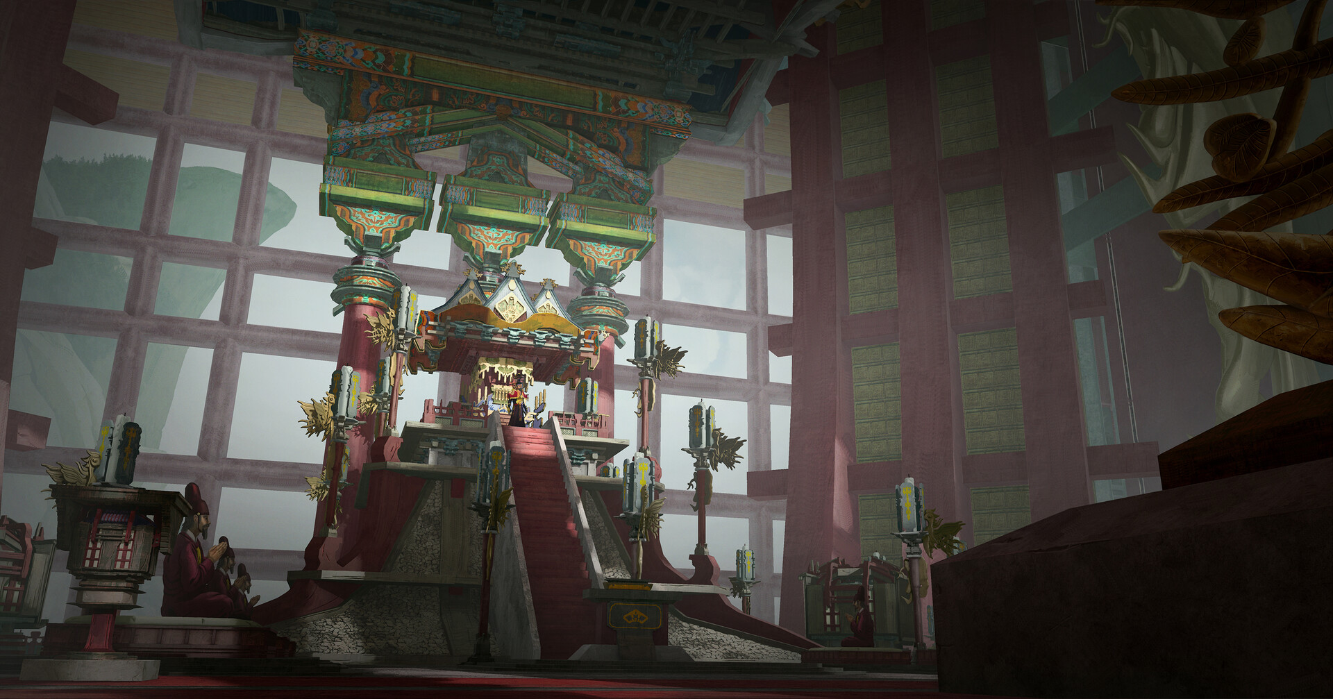 ArtStation - Nongju-Gongju Environment: The Phoenix Throne