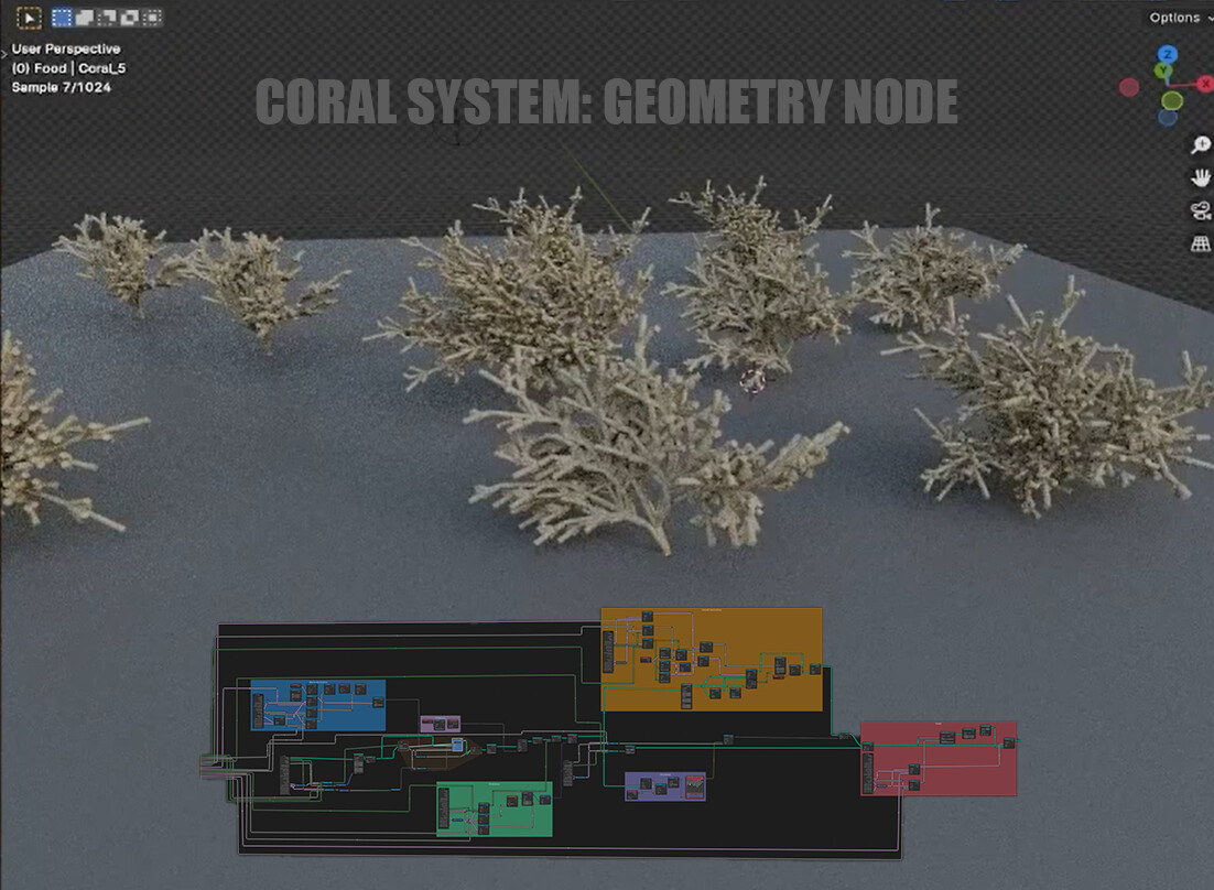 ArtStation - Coral System: Geometry Nodes